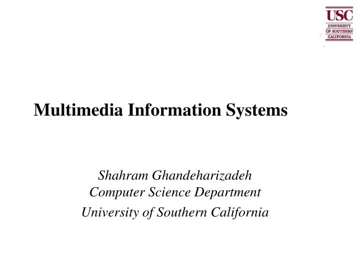 PPT - Multimedia Information Systems PowerPoint Presentation, free ...