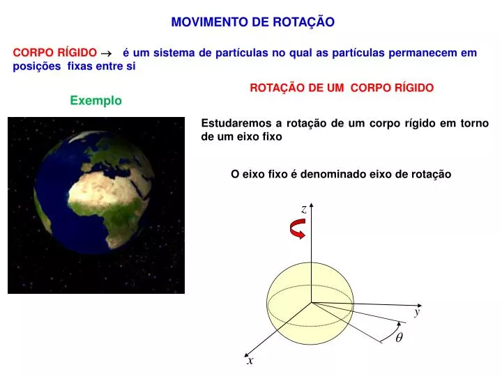 PPT - MOVIMENTO DE ROTAÇÃO PowerPoint Presentation, free download - ID ...