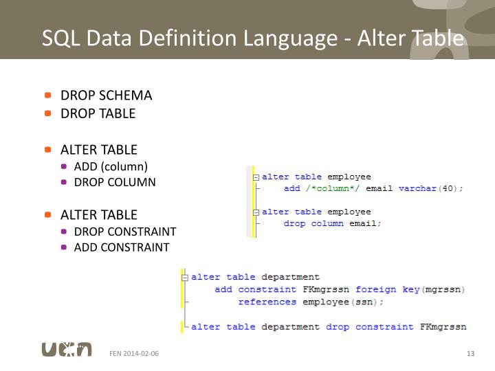 PPT - SQL: Structured Query Language – Part 1 PowerPoint Presentation ...