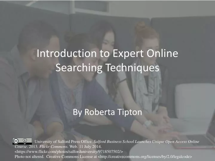 PPT - Introduction to Expert Online Searching Techniques PowerPoint ...