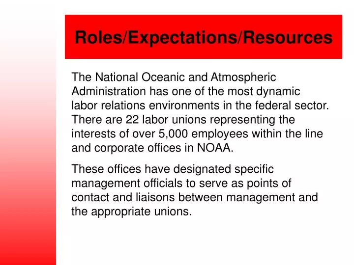 PPT - Roles/Expectations/Resources PowerPoint Presentation, free ...