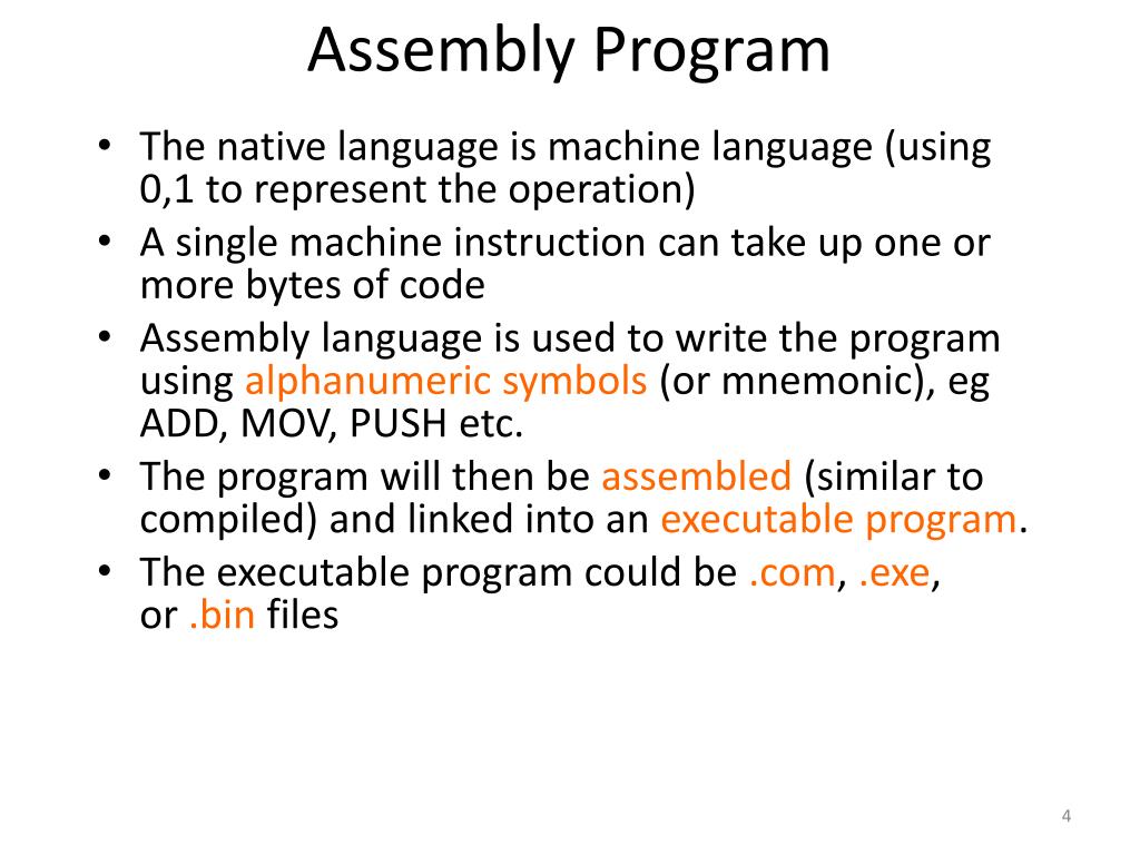 PPT 8086 Assembly Language Programming I PowerPoint Presentation