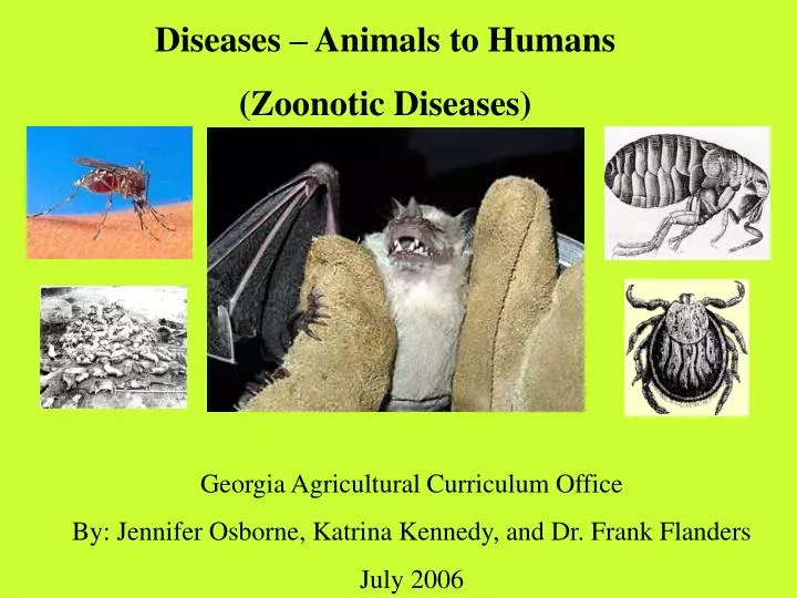 PPT - Diseases – Animals to Humans (Zoonotic Diseases) PowerPoint ...