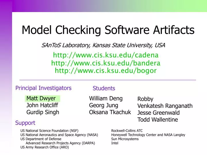 Ppt Model Checking Software Artifacts Powerpoint Presentation Free Download Id 4108985