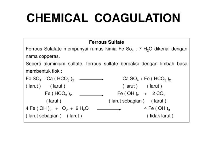 PPT - CHEMICAL COAGULATION PowerPoint Presentation - ID:4109082