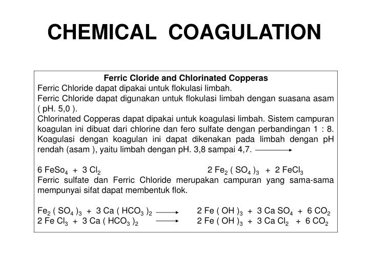 PPT - CHEMICAL COAGULATION PowerPoint Presentation - ID:4109082