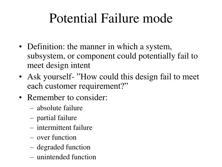 PPT - FMEA Failure Mode Effects Analysis PowerPoint Presentation - ID ...