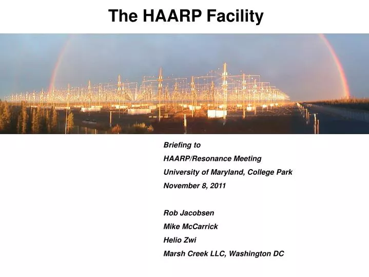 PPT - The HAARP Facility PowerPoint Presentation, free download - ID:4109314