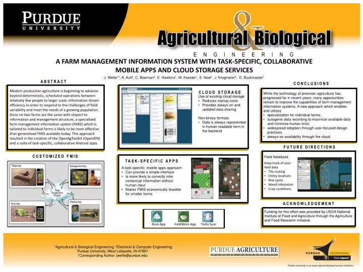 PPT - 1 Agricultural & Biological Engineering, 2 Electrical & Computer ...