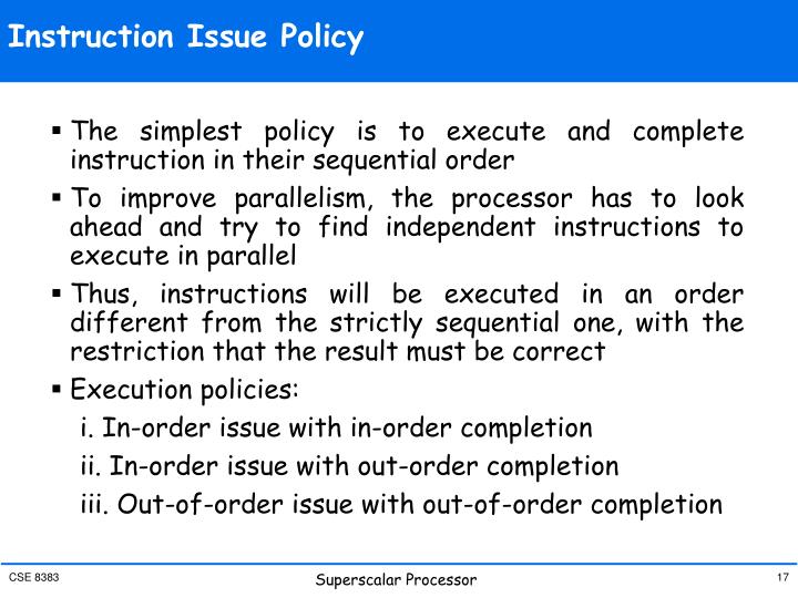 PPT - Superscalar Processor PowerPoint Presentation - ID:4110233