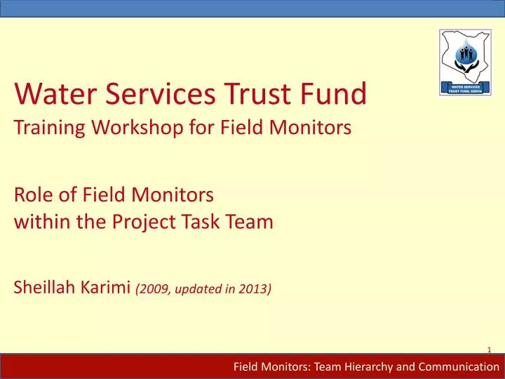 PPT - Field Monitors: Team Hierarchy and Communication PowerPoint ...