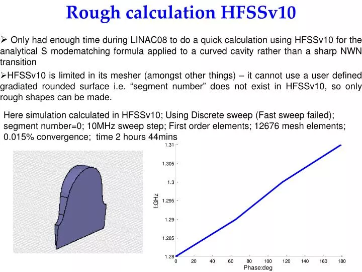 PPT - Rough calculation HFSSv10 PowerPoint Presentation, free download ...