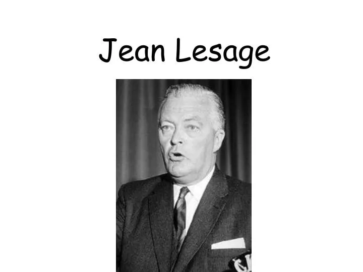 PPT - Jean Lesage PowerPoint Presentation, free download - ID:4112304