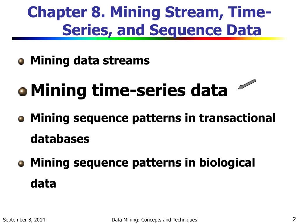 Ppt Data Mining Concepts And Techniques — Chapter 8 — 82 Mining Time Series Data Powerpoint
