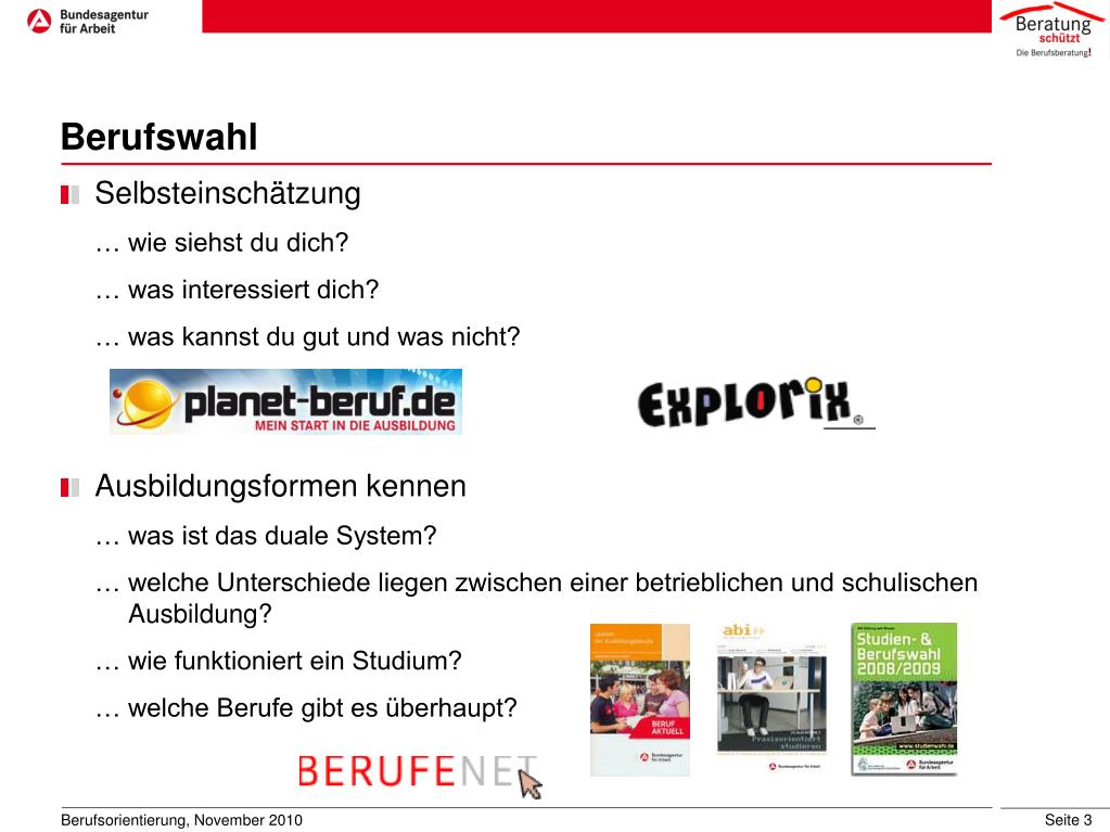 PPT - Materialien und Medien zur Studien- bzw. Berufswahl PowerPoint ...