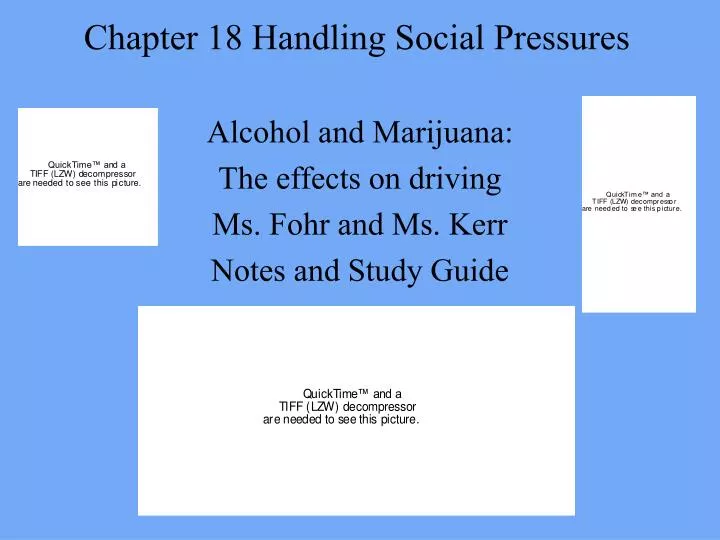 PPT - Chapter 18 Handling Social Pressures PowerPoint Presentation ...