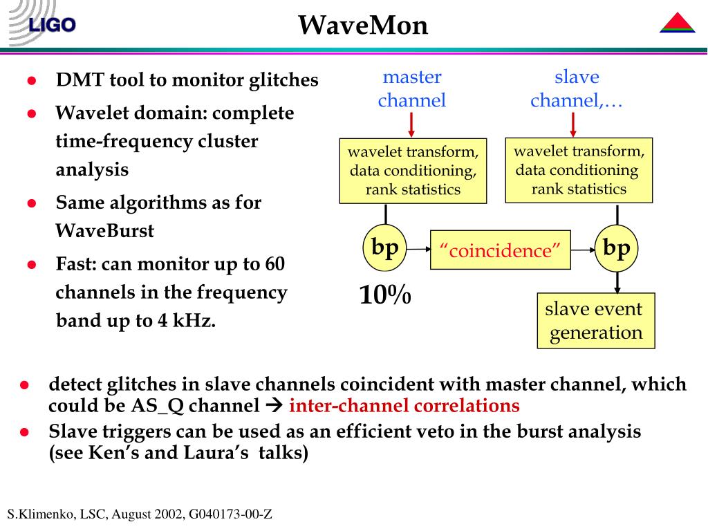 PPT - WaveMon and Burst FOMs Sergey Klimenko University of Florida ...
