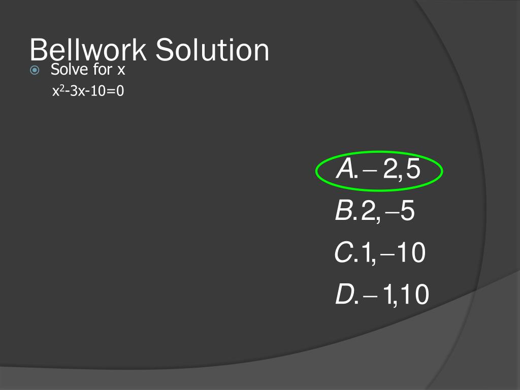 PPT - Bellwork PowerPoint Presentation, free download - ID:4115821