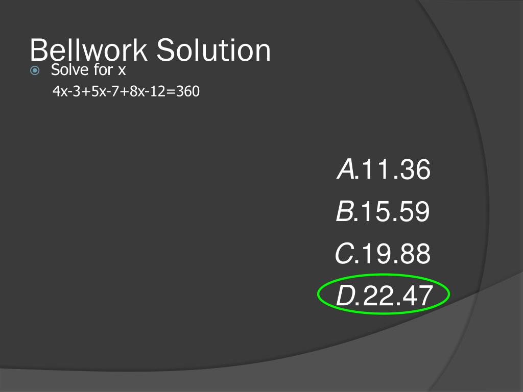 PPT - Bellwork PowerPoint Presentation, free download - ID:4115821