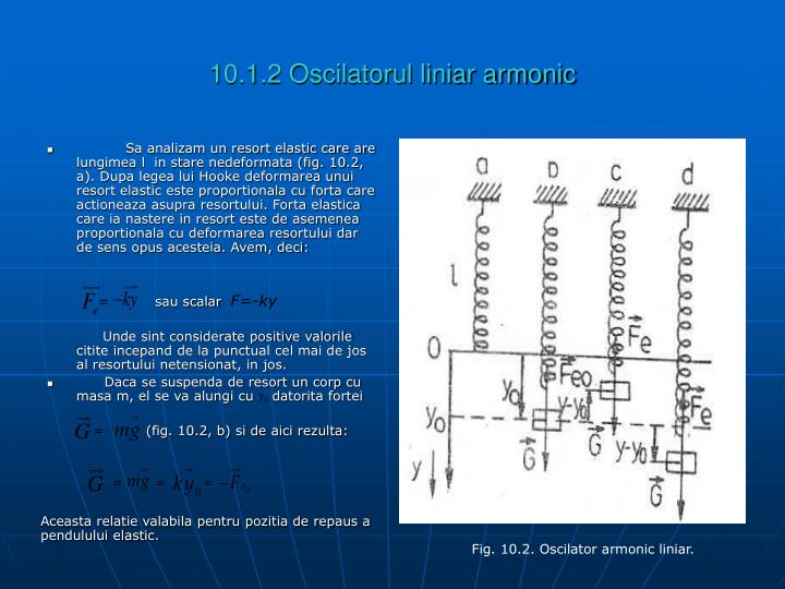 PPT - Proiect Fizica Oscilatii mecanice PowerPoint Presentation - ID ...