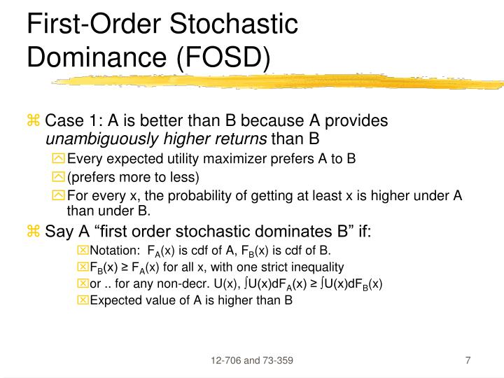 Ppt Stochastic Dominance Powerpoint Presentation Id 4116602