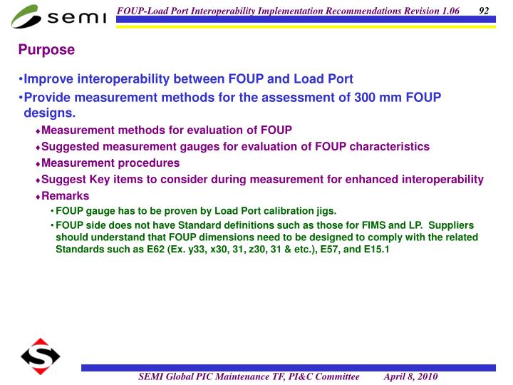 PPT - SEMI FOUP-Load Port Interoperability Implementation ...