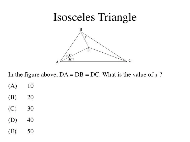 PPT - Isosceles Triangle PowerPoint Presentation, free download - ID ...
