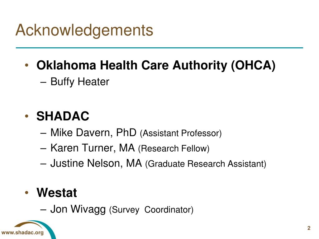 PPT - Preliminary Results from the 2008 Oklahoma Health Care Insurance ...
