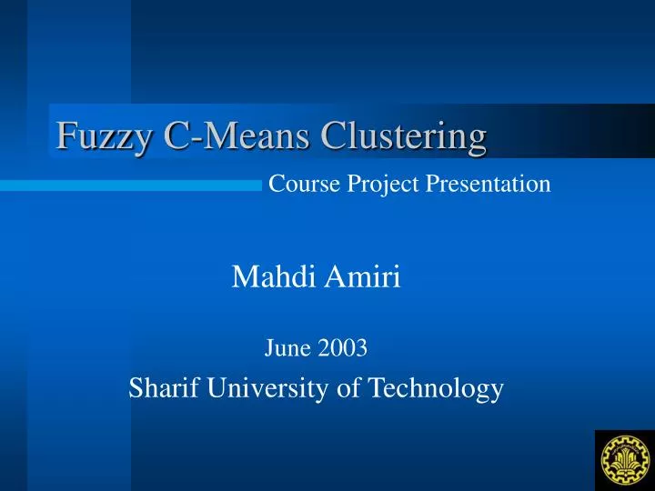 PPT - Fuzzy C-Means Clustering PowerPoint Presentation, free download ...