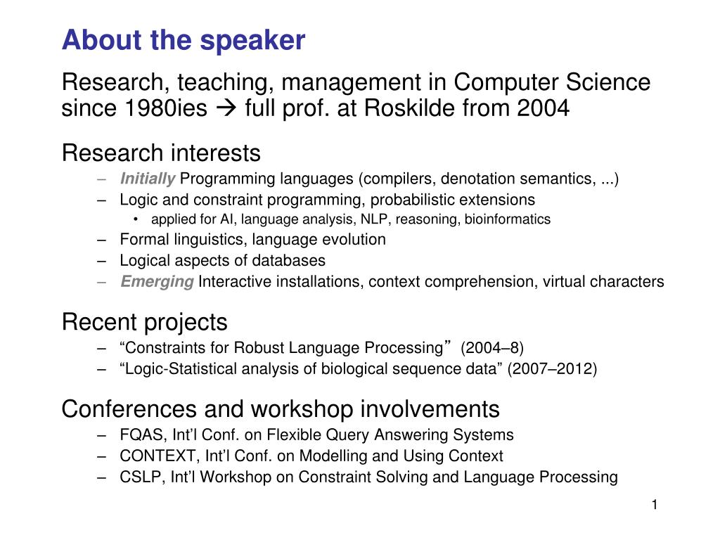 Ppt Abductive Reasoning And Language Analysis With Prolog And Constraint Handling Rules