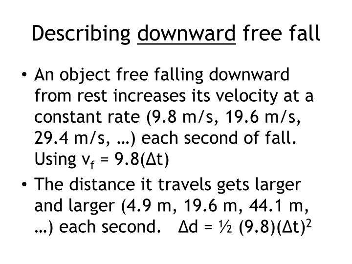 PPT - Free Fall & Projectile Motion PowerPoint Presentation - ID:4119054