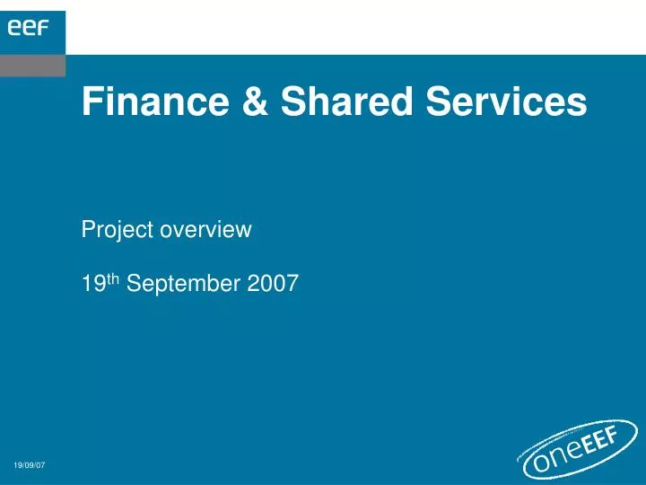 PPT - Finance & Shared Services PowerPoint Presentation, free download ...