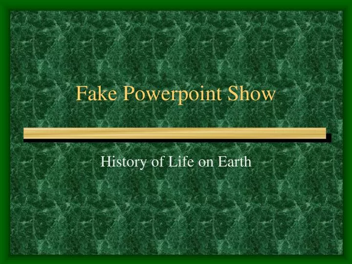 PPT - Fake Powerpoint Show PowerPoint Presentation, free download - ID ...