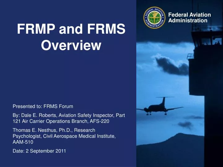 PPT - FRMP and FRMS Overview PowerPoint Presentation, free download ...