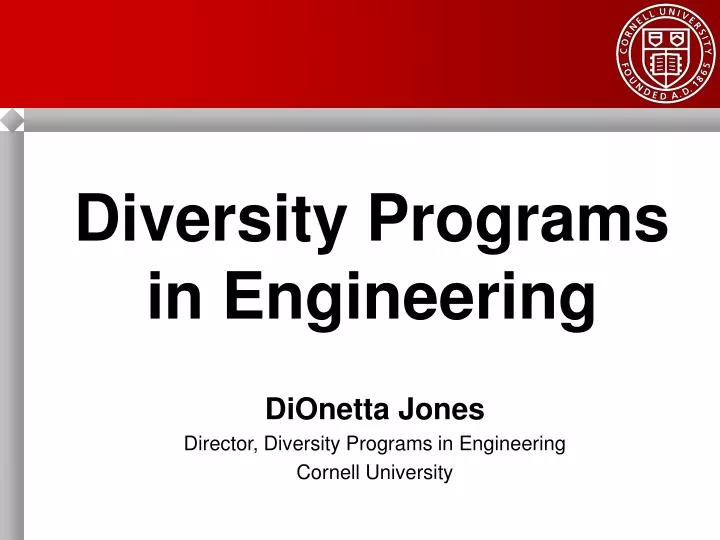 PPT - Diversity Programs in Engineering PowerPoint Presentation, free ...