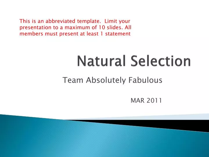 PPT - Natural Selection PowerPoint Presentation, free download - ID:4121035