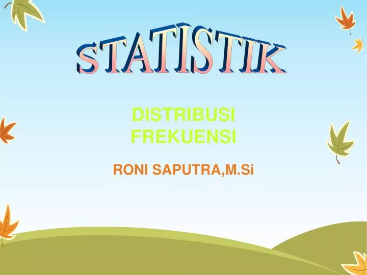 PPT - STATISTIK PowerPoint Presentation, free download - ID:4121086