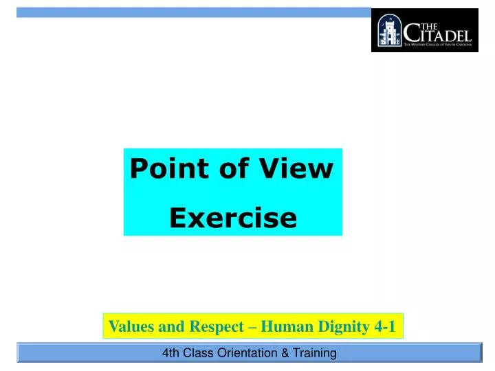 PPT - Point of View Exercise PowerPoint Presentation, free download ...