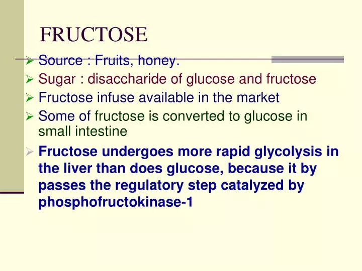 PPT - FRUCTOSE PowerPoint Presentation, free download - ID:4123111