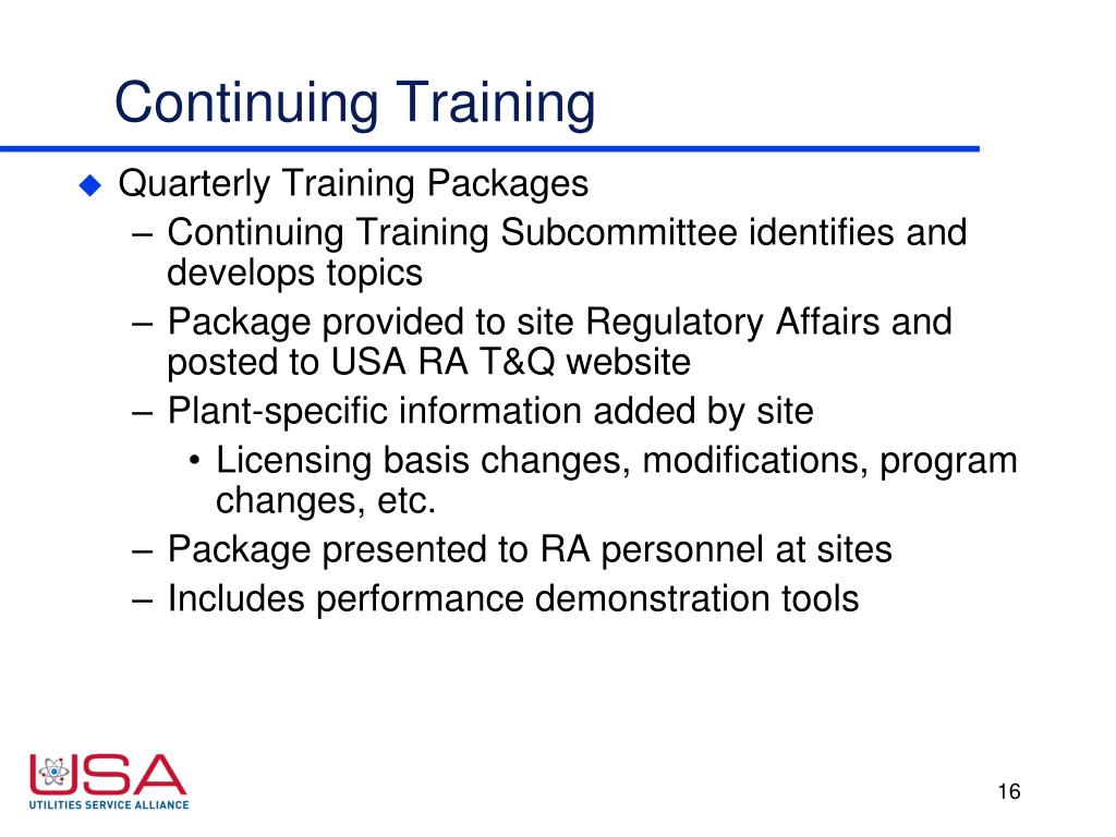 PPT - Regulatory Affairs Personnel Training and Qualification (RA T&Q ...