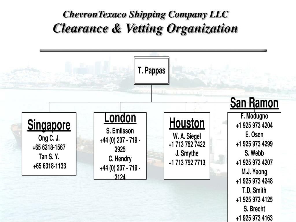 PPT - Enhancing Marine Safety: ChevronTexaco Shipping Company's ...