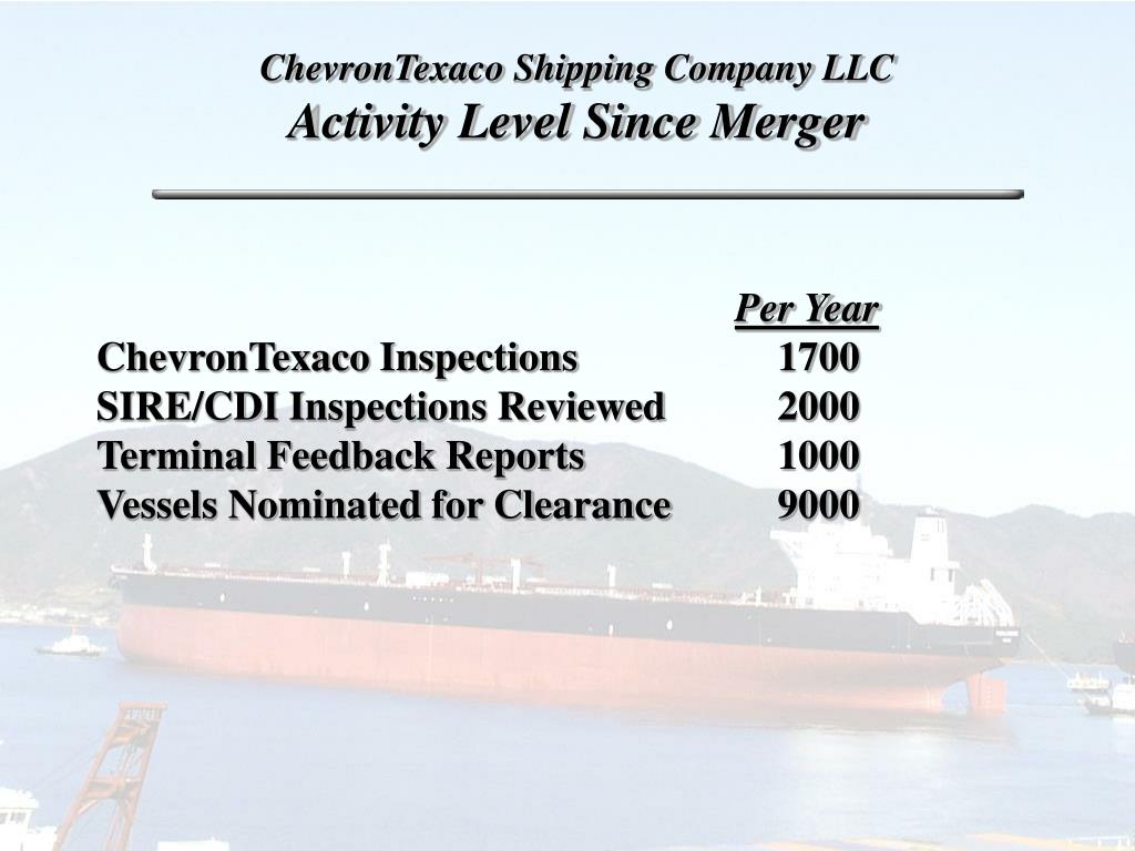 PPT - Enhancing Marine Safety: ChevronTexaco Shipping Company's ...