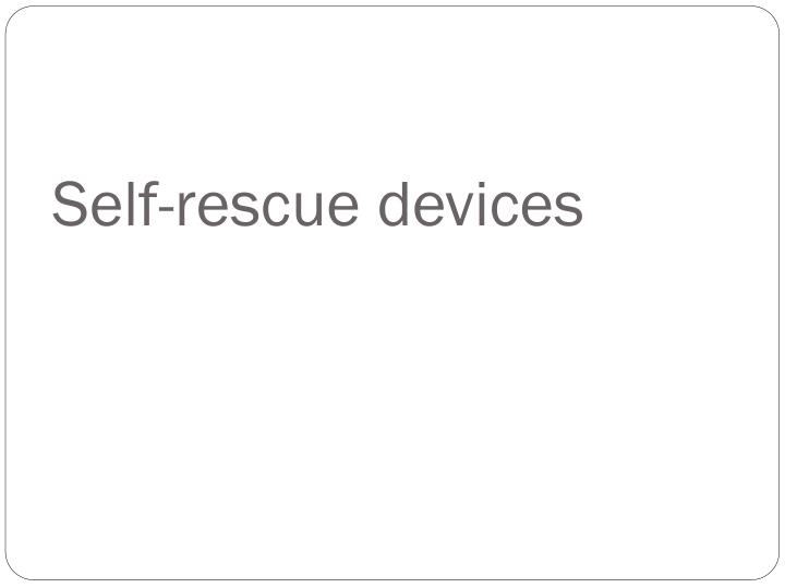 PPT - Self-rescue and respiratory devices PowerPoint Presentation - ID ...