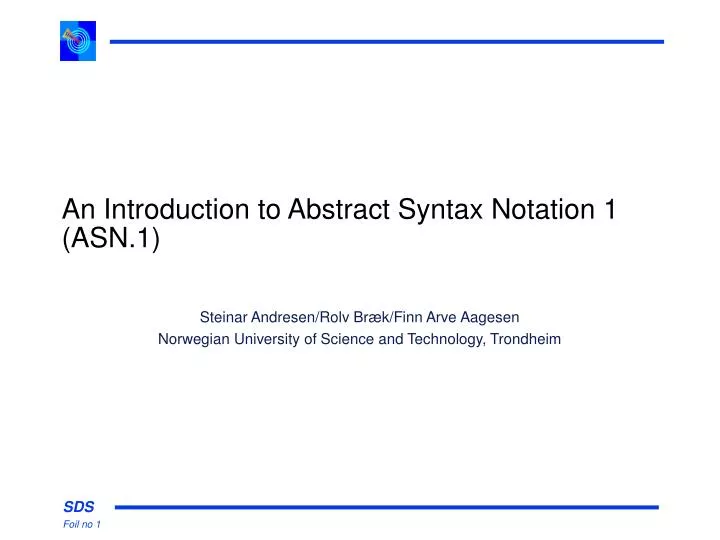 PPT - An Introduction to Abstract Syntax Notation 1 (ASN.1) PowerPoint ...
