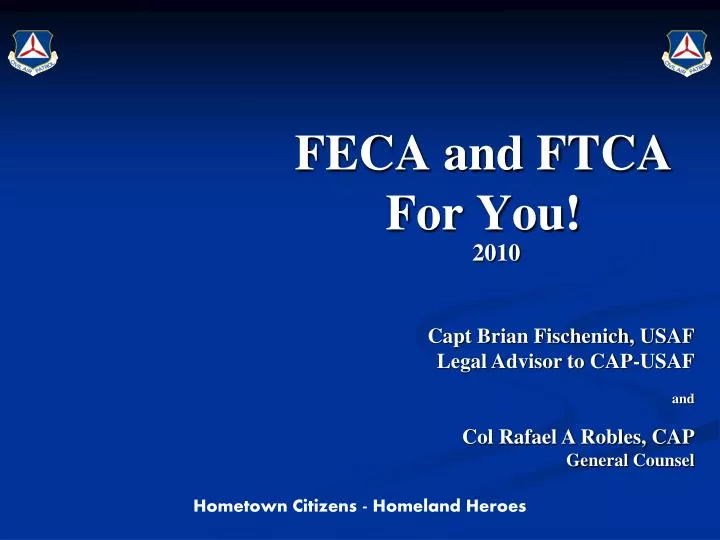 PPT - FECA and FTCA For You! PowerPoint Presentation, free download ...