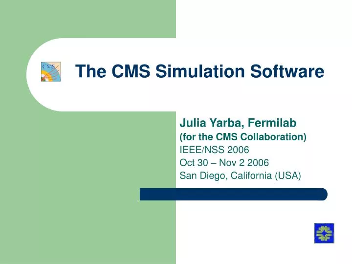 PPT - The CMS Simulation Software PowerPoint Presentation, free ...