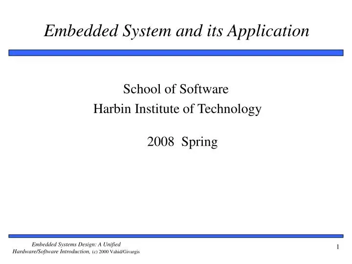 PPT - Embedded System and its Application PowerPoint Presentation, free ...