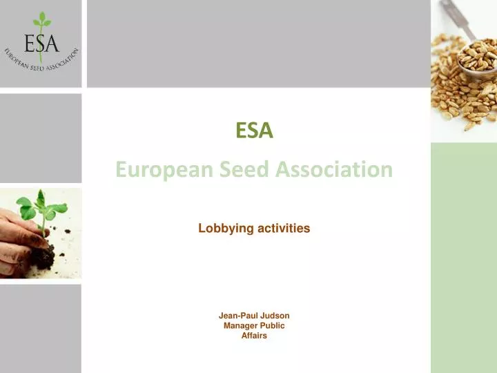 PPT - ESA PowerPoint Presentation, free download - ID:4126641