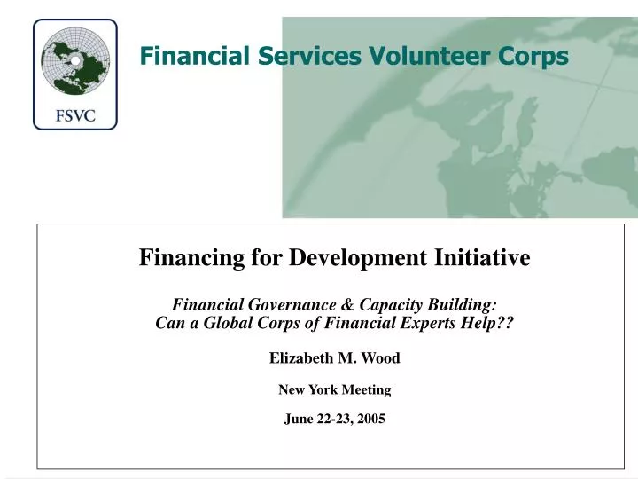 PPT - Financial Services Volunteer Corps PowerPoint Presentation, free ...