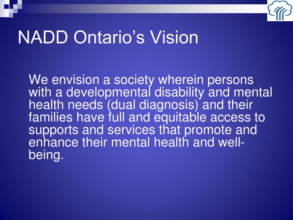 PPT - How Can the APSAO and NADD Ontario Work Together to Support ...